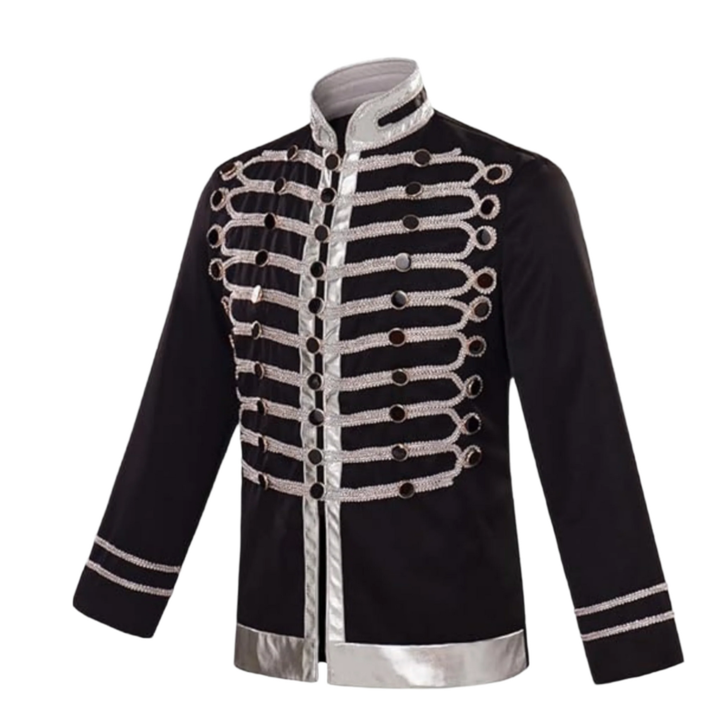 Men's Drummer Parade Jacket Costume Gothic Steampunk Military Blazers ...