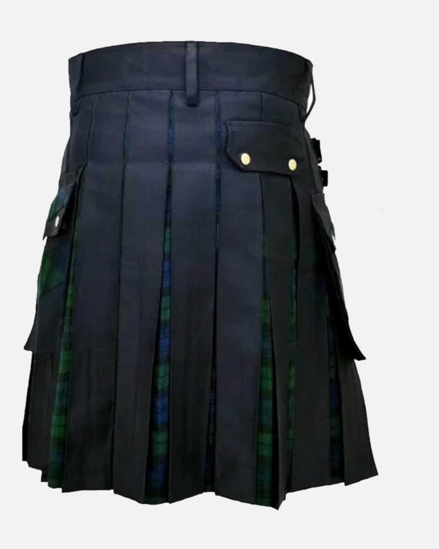 Scottish Hybrid Cross Stripes Black Watch Utility Kilt - Modern Style ...