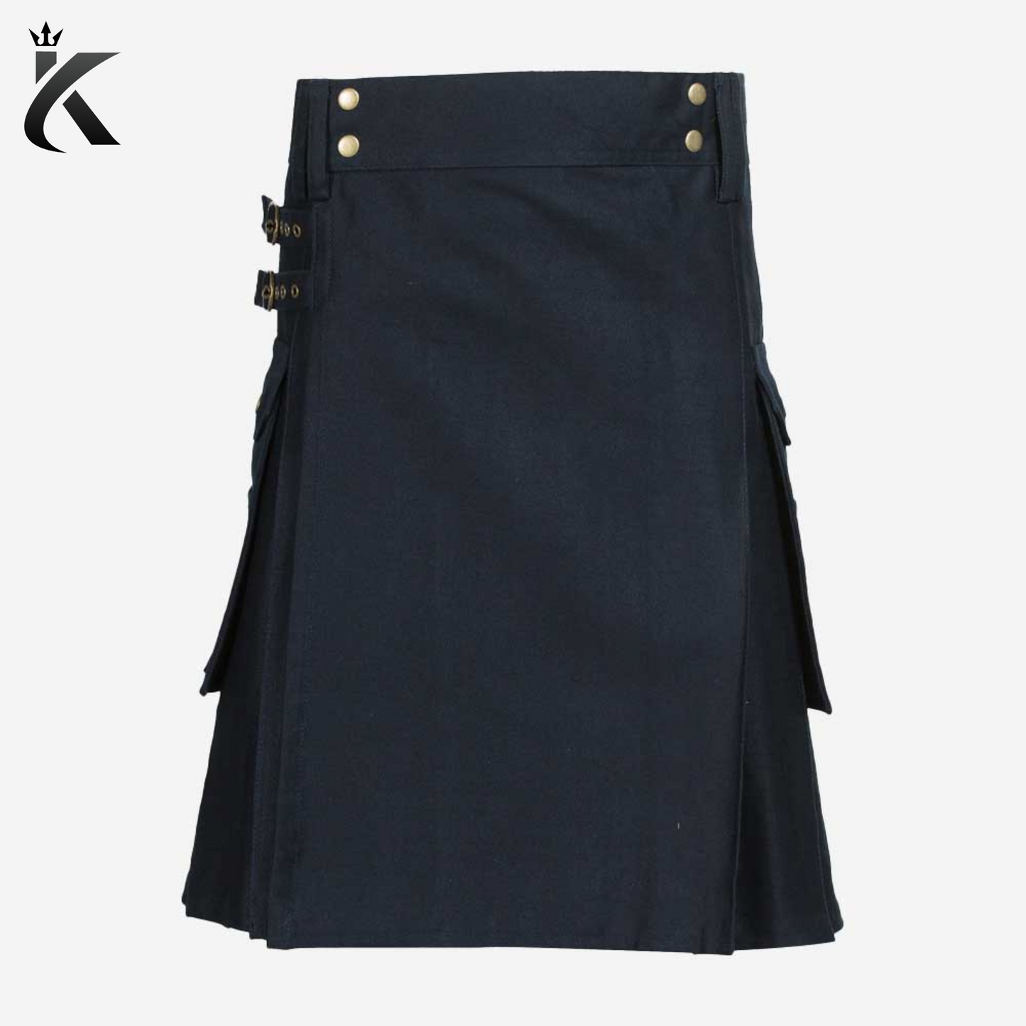 Custom Handmade Dark Blue Traditional Scottish Utility Kilt - Kilt You ...