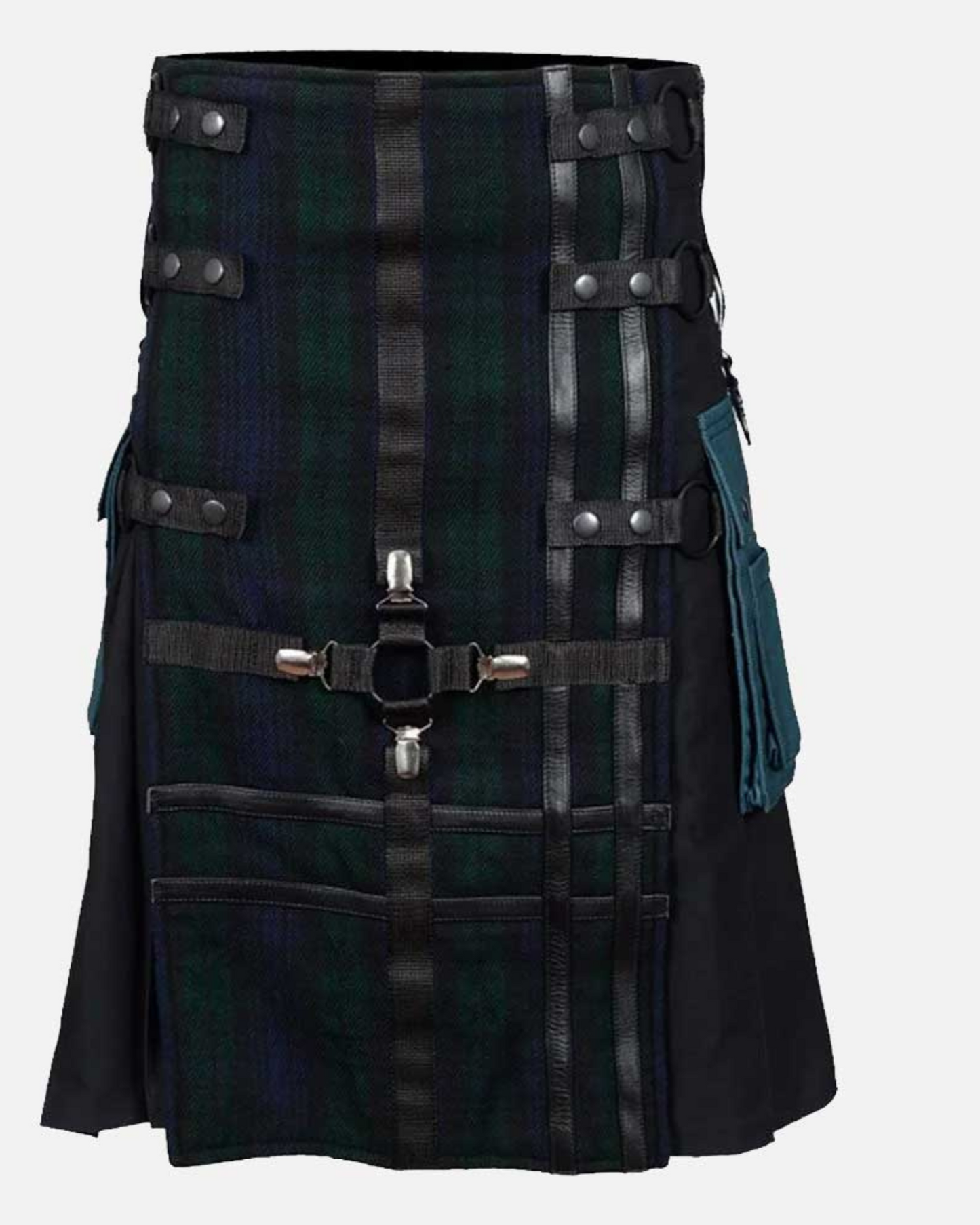 Premium Scottish Black Watch Hybrid Tartan Kilt - A Vibrant Twist on T ...
