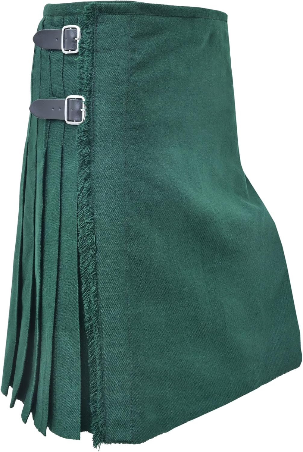 Solid Green Scottish Men's Traditional Kilt with Premium Craftsmanship ...